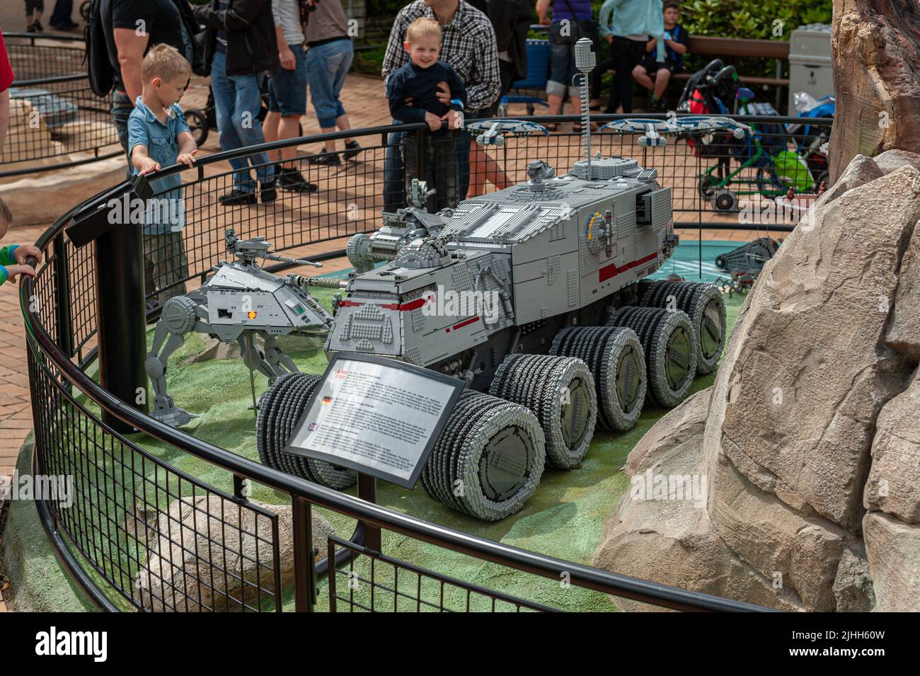 Billund, Denmark - June 26 2011: Lego model of Star Wars A6 ...
