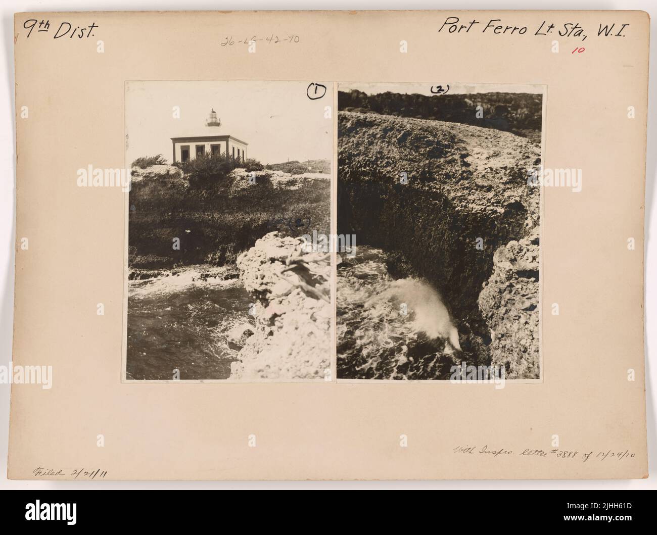 P.R. - Port Ferro. Port Ferro Light Station, Vieques Island, Puerto ...