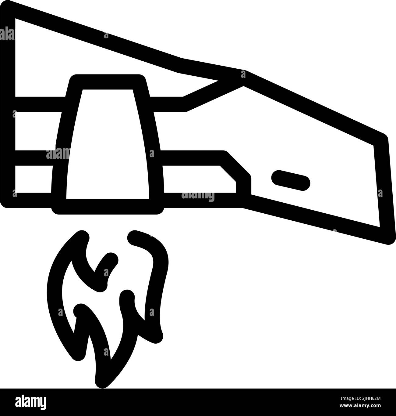 techno wing line icon vector illustration Stock Vector Image & Art - Alamy