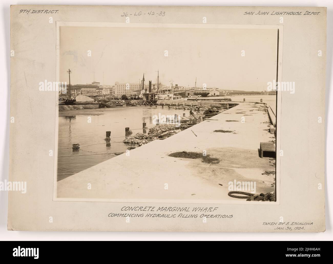 P.R. - Port San Juan. San Juan Lighthouse Depot, Puerto Rico. Concrete ...