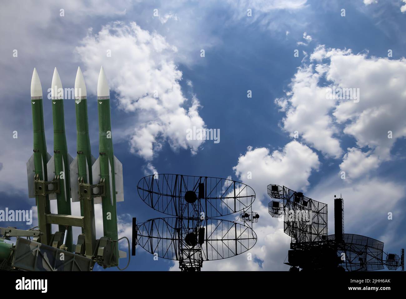 Air defense radars of military mobile anti aircraft systems and modern ...