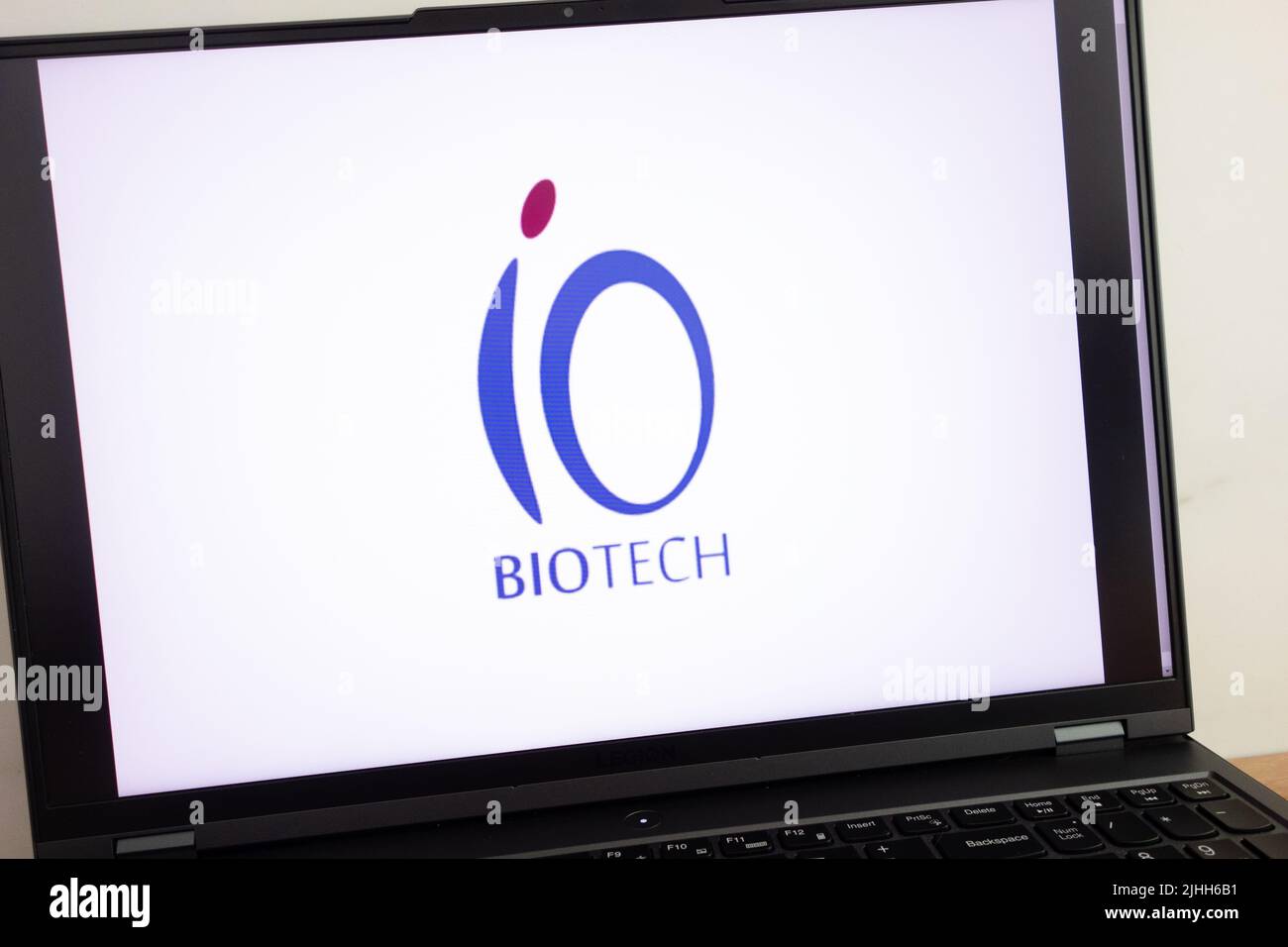 KONSKIE, POLAND - July 18, 2022: IO Biotech biopharmaceutical company ...