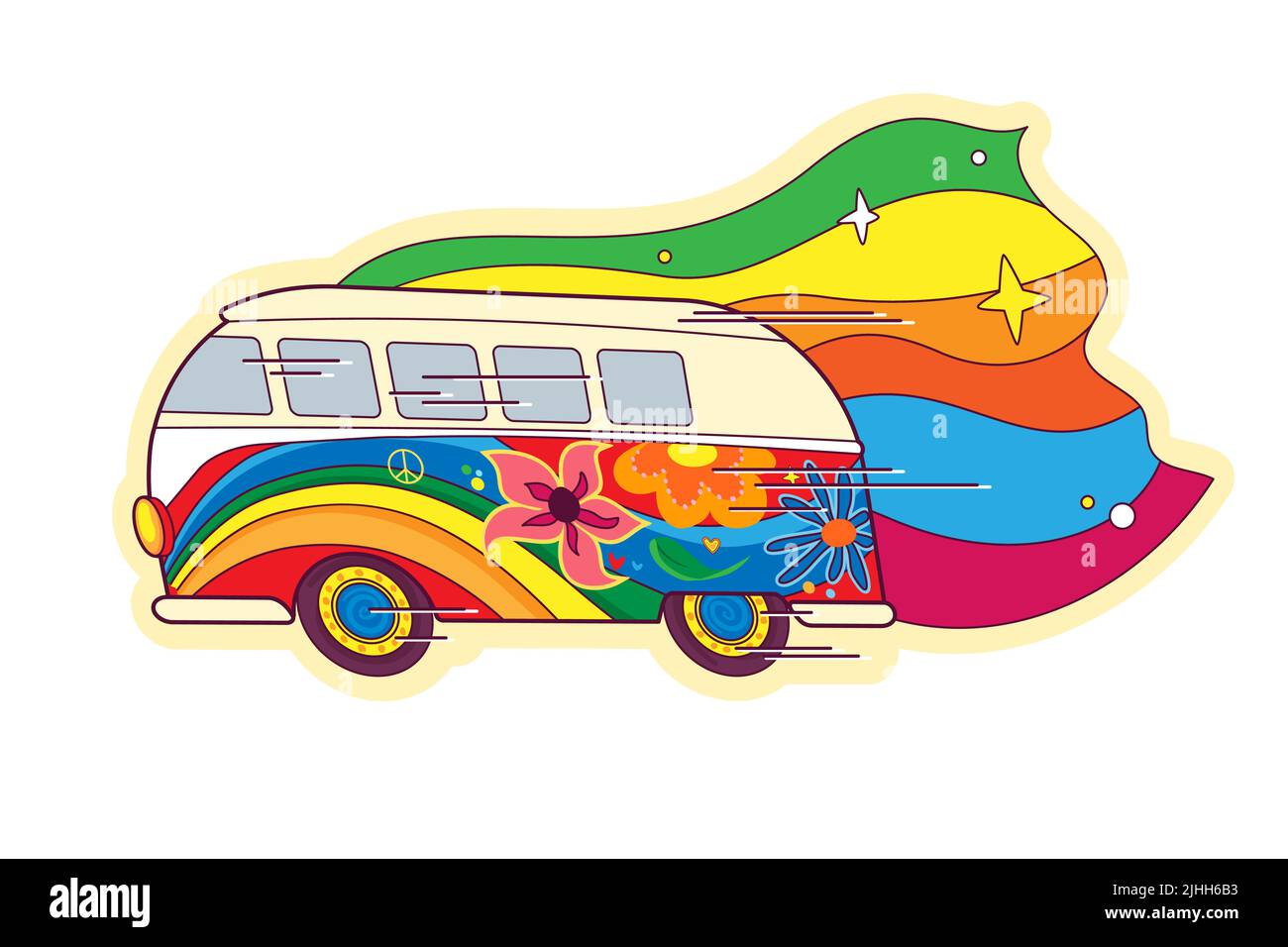 Groovy van Cut Out Stock Images & Pictures - Alamy