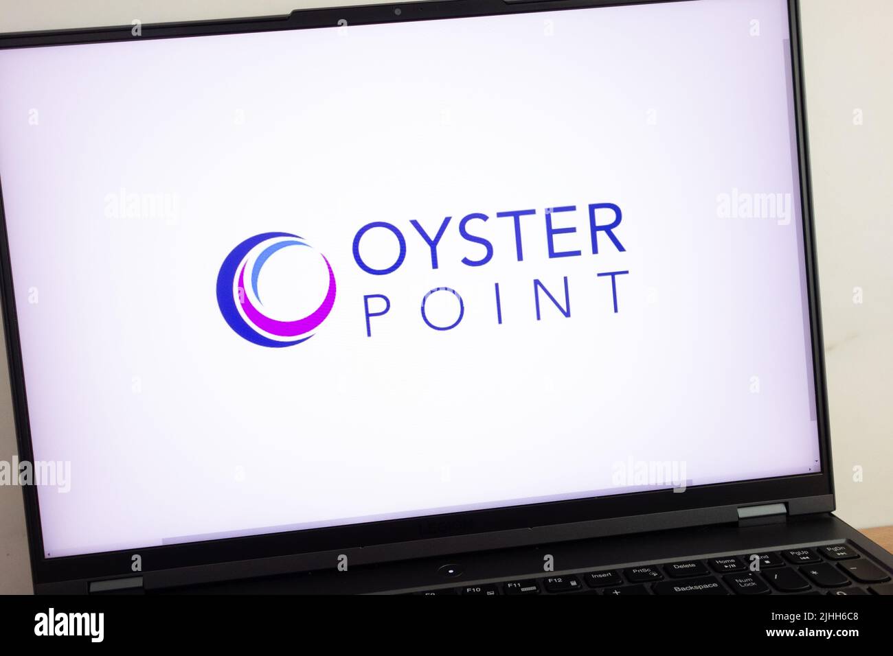 KONSKIE, POLAND - July 18, 2022: Oyster Point Pharma biopharmaceutical ...