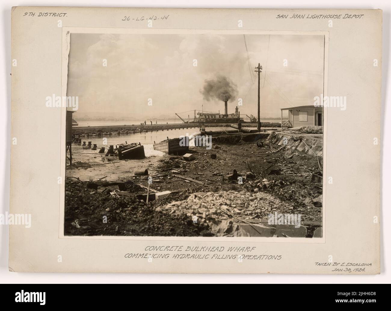 P.R. - Port San Juan. San Juan Lighthouse Depot, Puerto Rico. Concrete ...