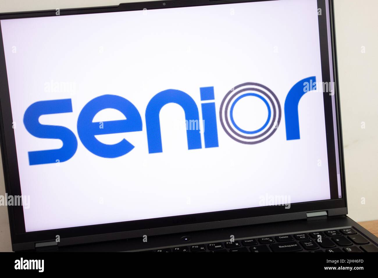 KONSKIE, POLAND - July 18, 2022: Senior plc holding company logo ...