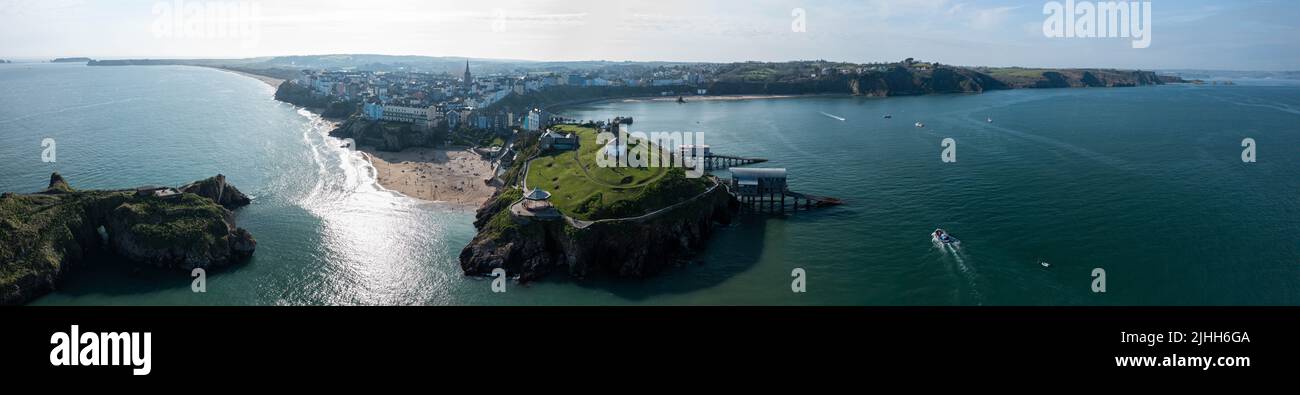 Tenby wales aerial hi-res stock photography and images - Alamy