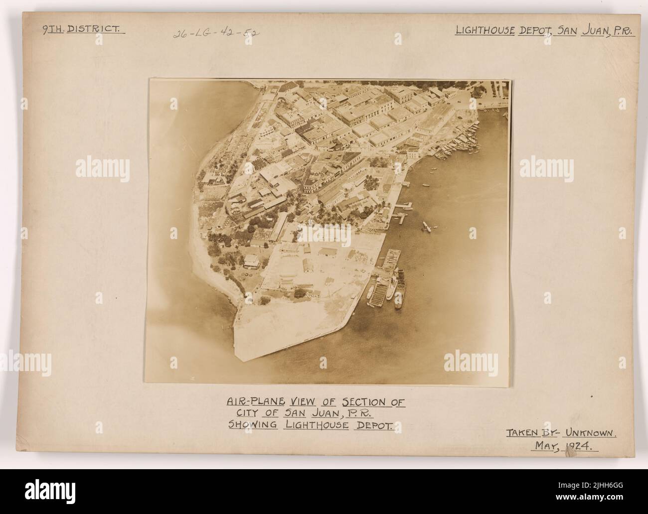 P.R. - Port San Juan. San Juan Lighthouse Depot, Puerto Rico. Airplane ...