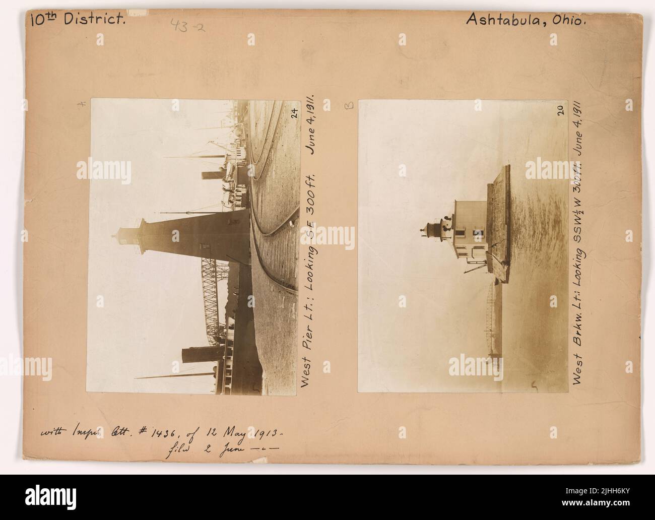 OH - Ashtabula. Ashtabula Light Station, Ohio. West Breakway Light ...