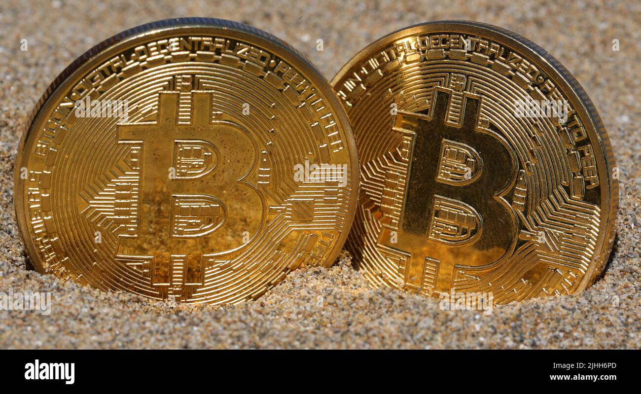 cryptocurrency mining process that unearthed two golden capital B coins ...