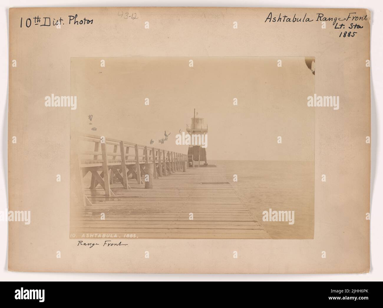 OH - Ashtabula. Ashtabula Range Front Light Station, Ohio Stock Photo ...