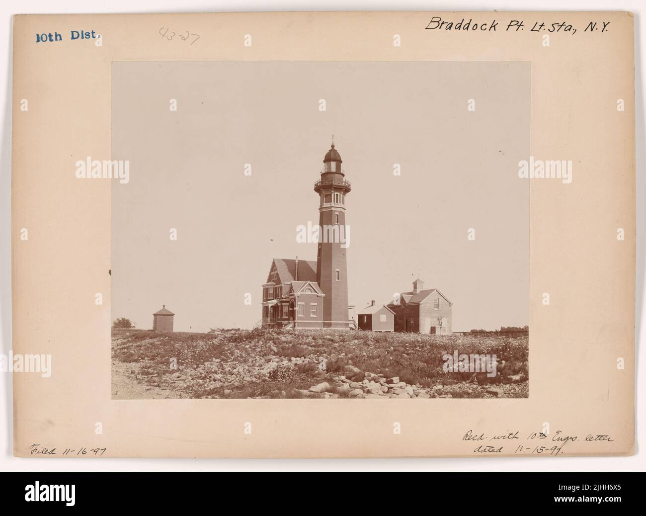 NY - Braddock Point. Braddock Point Light Station, New York Stock Photo ...