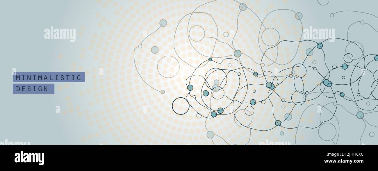 Biology microorganisms set. Modern geometric abstract illustration ...