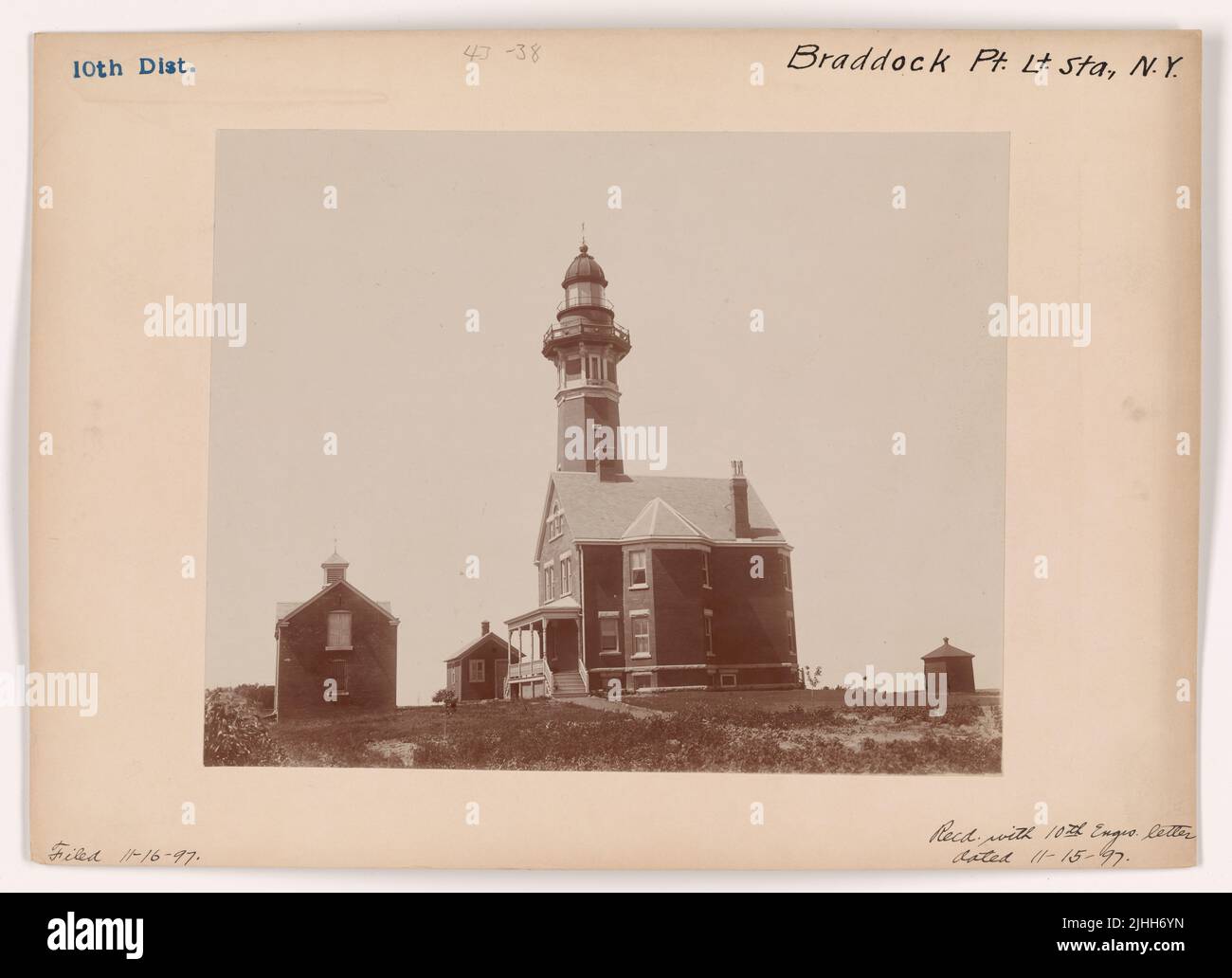NY - Braddock Point. Braddock Point Light Station, New York Stock Photo ...