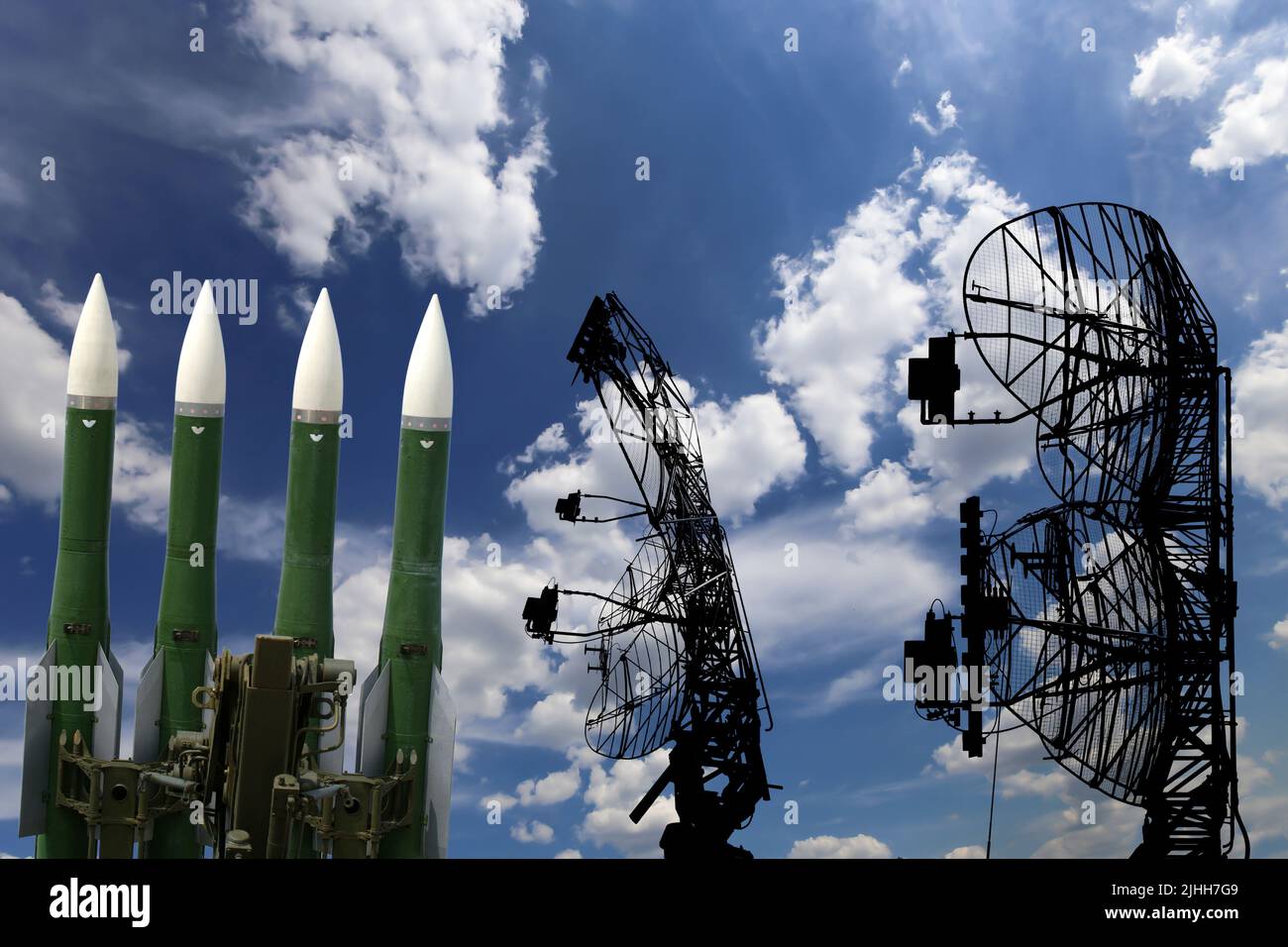 Air defense radars of military mobile anti aircraft systems and modern ...