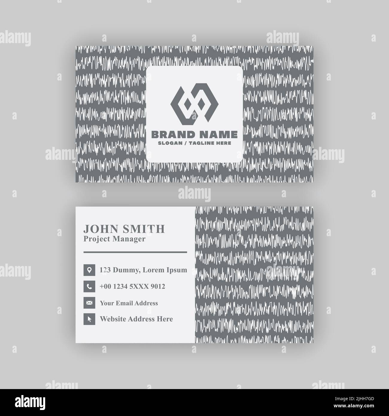 Simple business card template. Editable, resizable, vector illustration ...