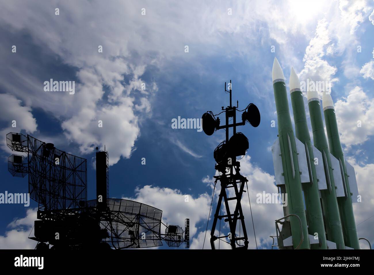 Air defense radars of military mobile anti aircraft systems and modern ...