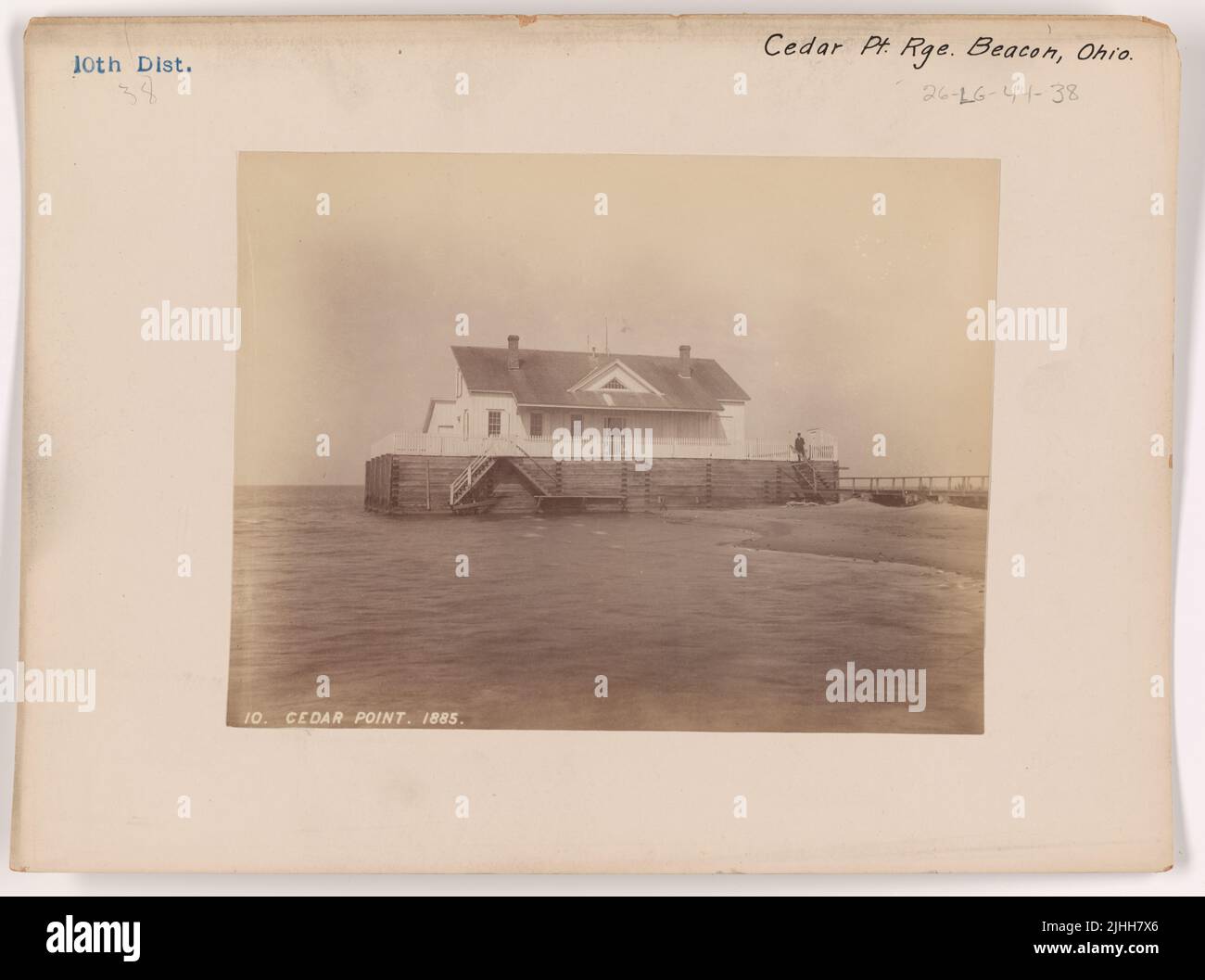 OH - Cedar Point. Cedar Point Range Beacon, Ohio Stock Photo - Alamy