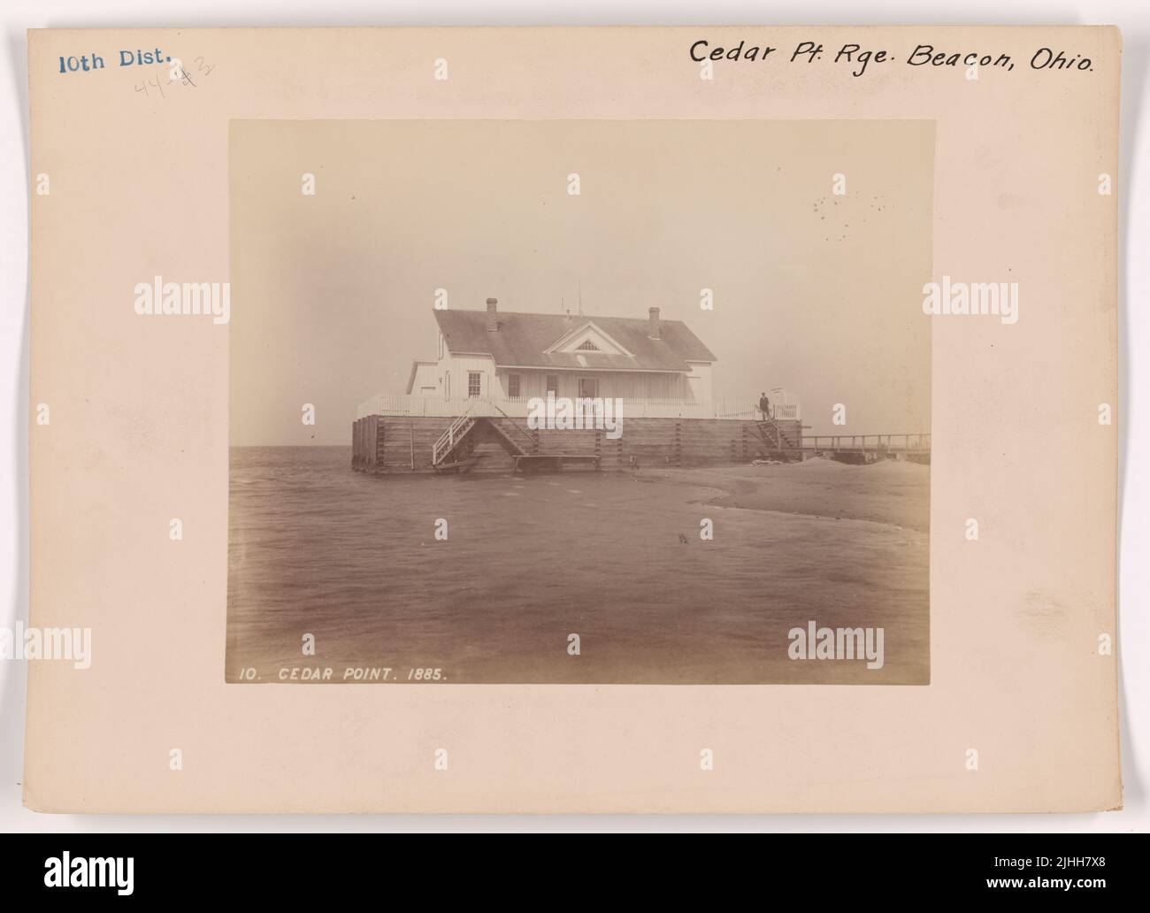 OH - Cedar Point. Cedar Point Range Beacon, Ohio Stock Photo - Alamy