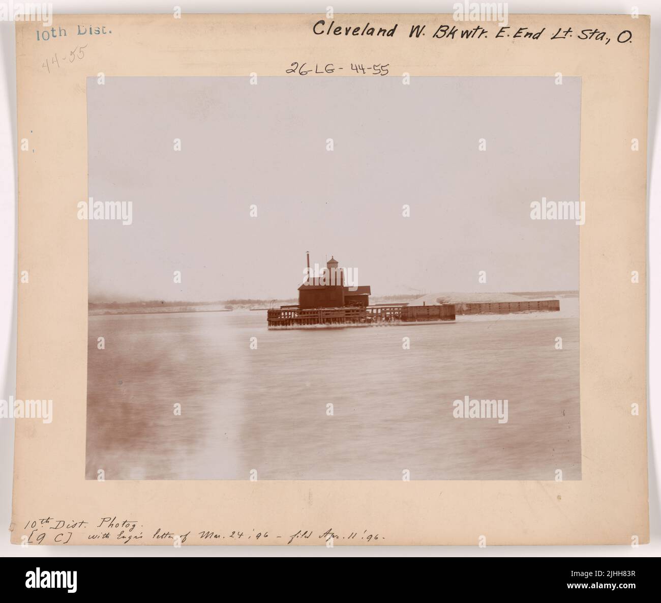 OH - Cleveland. Cleveland West Breakwater, East End Light Station, Ohio ...