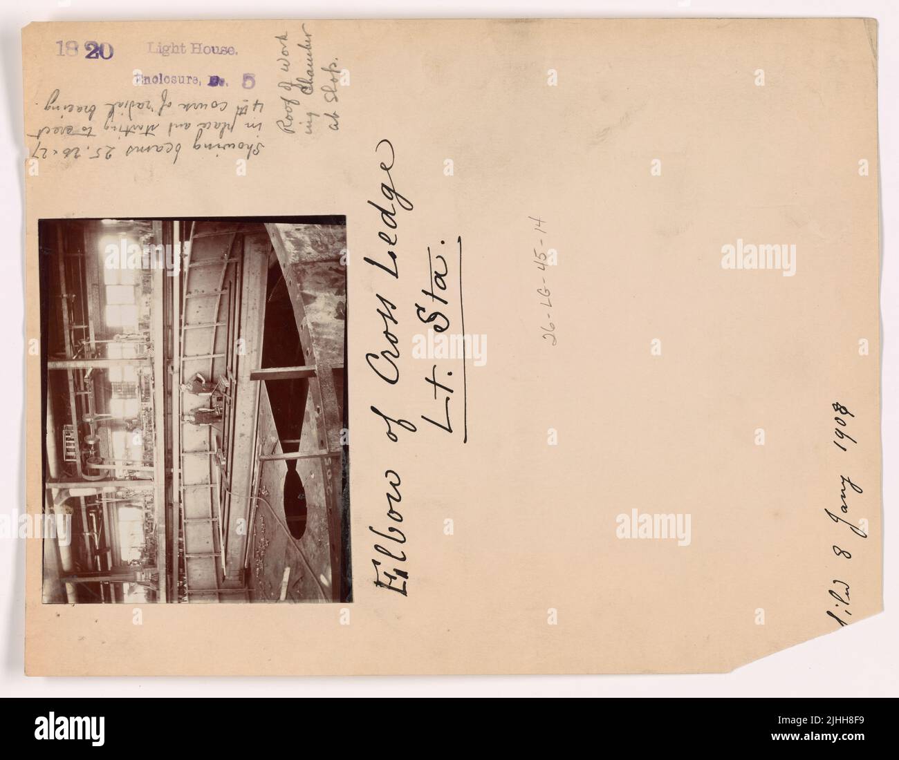 NJ - Cross Ledge. Cross Ledge Light Station, New Jersey. Elbow of Cross ...