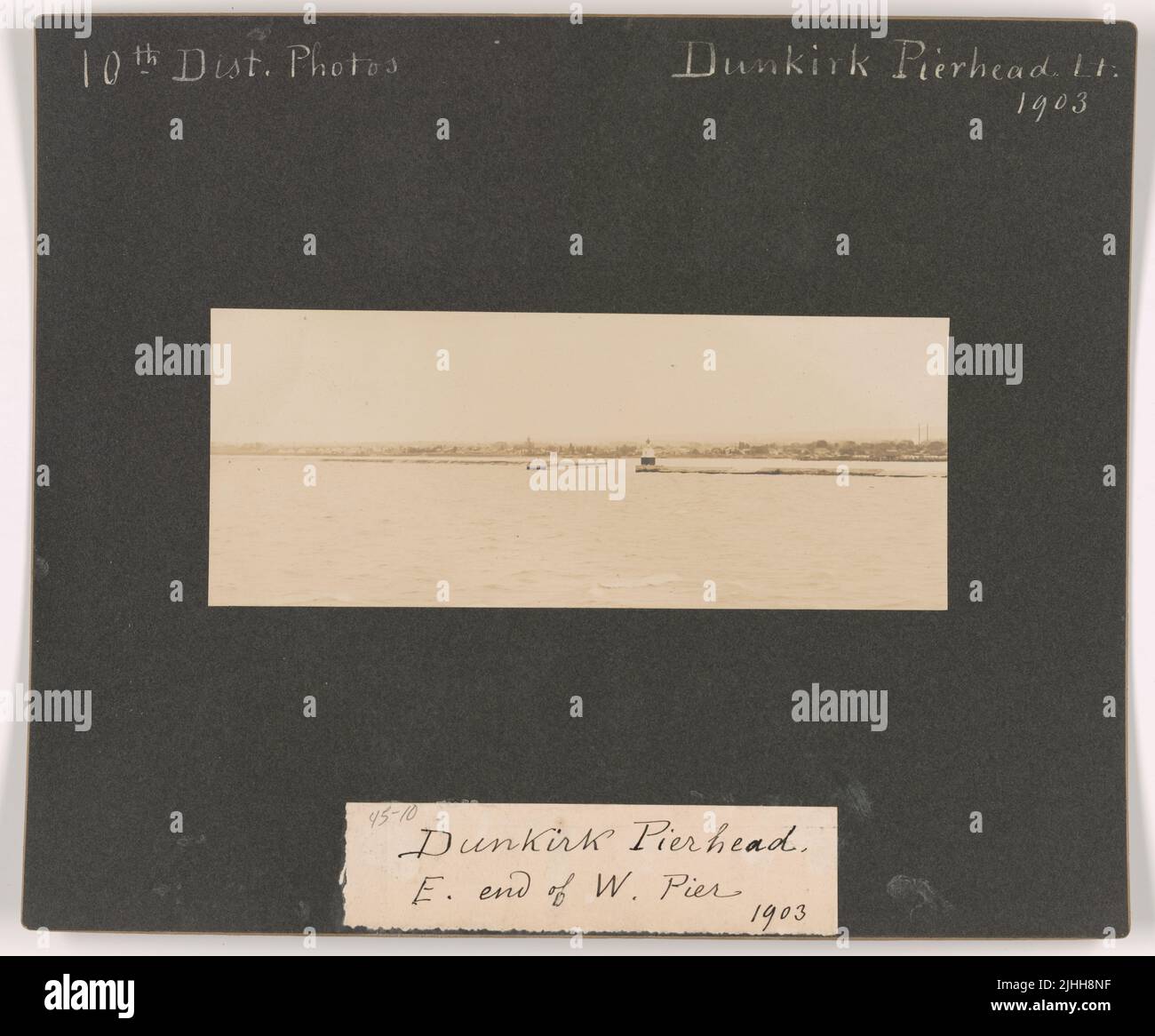 NY - Dunkirk. Dunkirk Pierhead Light, New York. East end of West pier ...