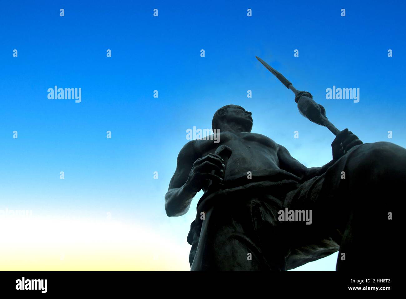 salvador, bahia, brazil - january 25, 2022: Sculpture of the black ...