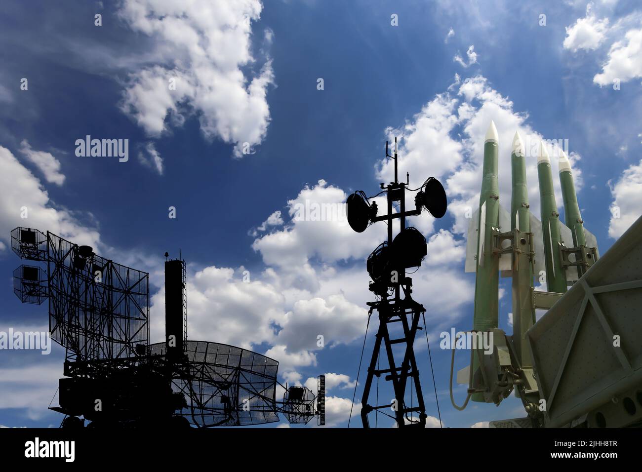 Air defense radars of military mobile anti aircraft systems and modern ...