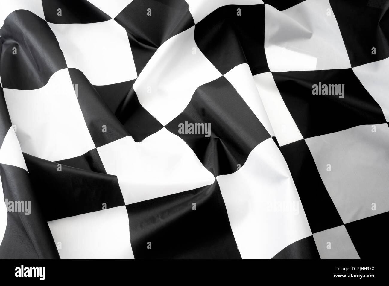 Full frame close up image of waving victory check flag concept for win ...