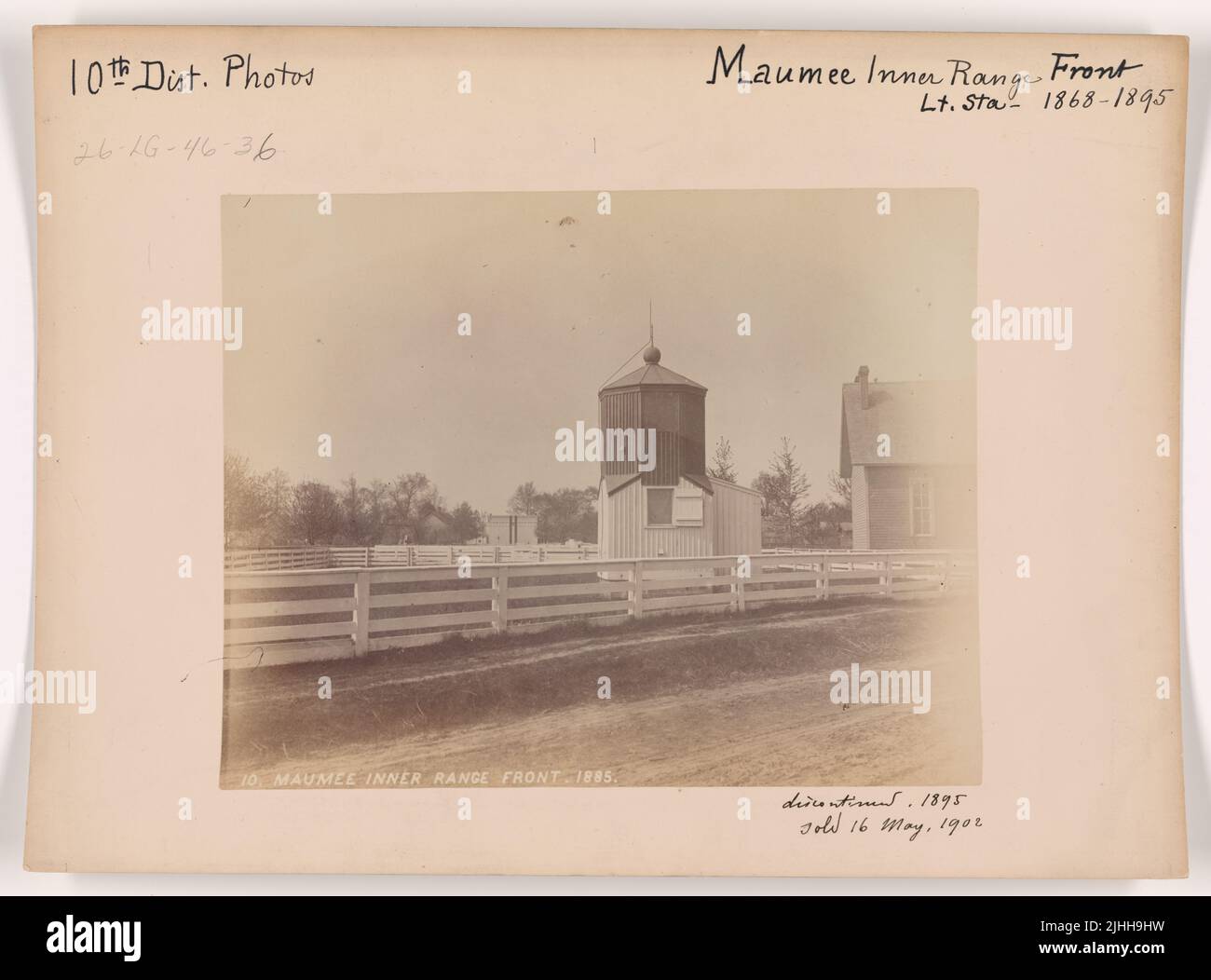 OH - Maumee. Maumee Inner Range Front Light Station, Ohio. 1868-1895 ...