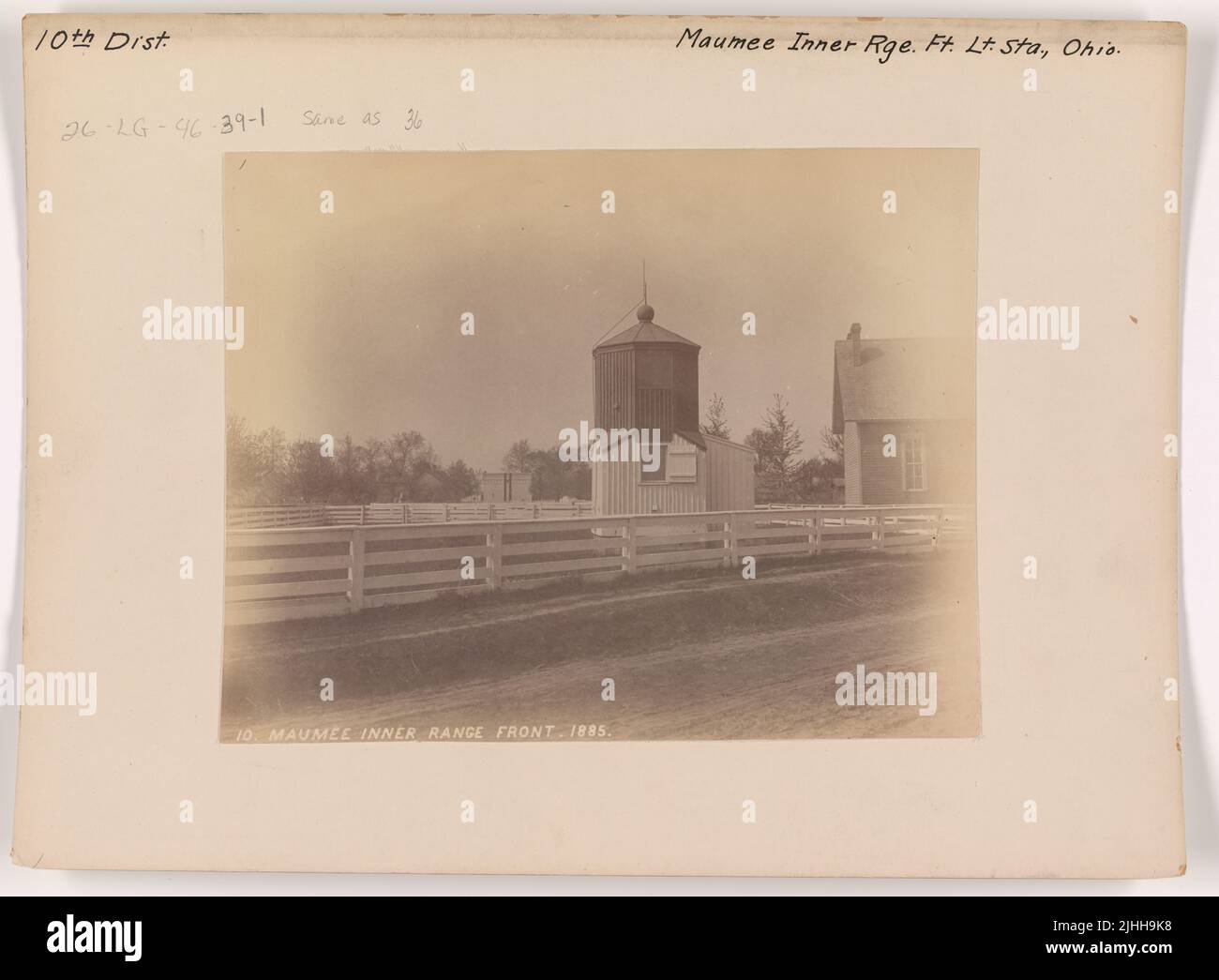 OH - Maumee. Maumee Inner Range Front Light Station, Ohio Stock Photo ...