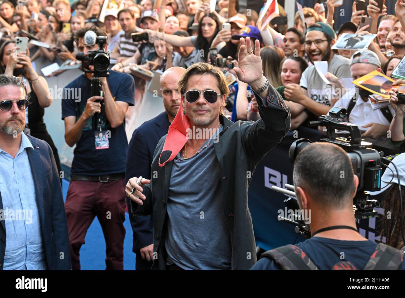 Paris, France, 18/07/2022, Brad Pitt - Premiere of Bullet Train at Le ...