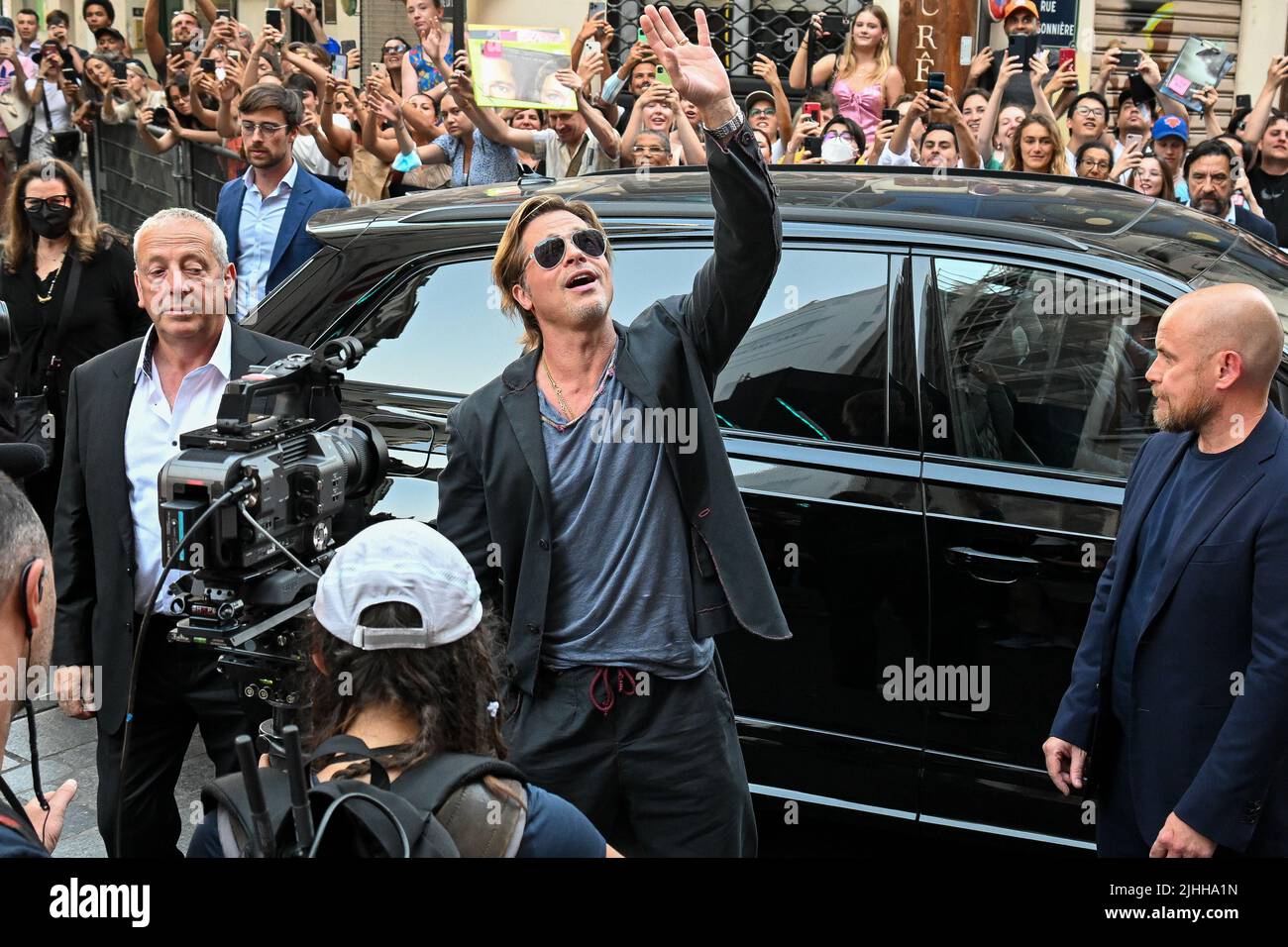 Paris, France, 18/07/2022, Brad Pitt - Premiere of Bullet Train at Le ...