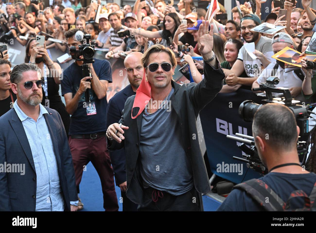 Paris, France, 18/07/2022, Brad Pitt - Premiere of Bullet Train at Le ...