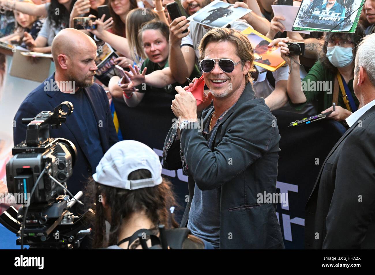 Paris, France, 18/07/2022, Brad Pitt - Premiere of Bullet Train at Le ...