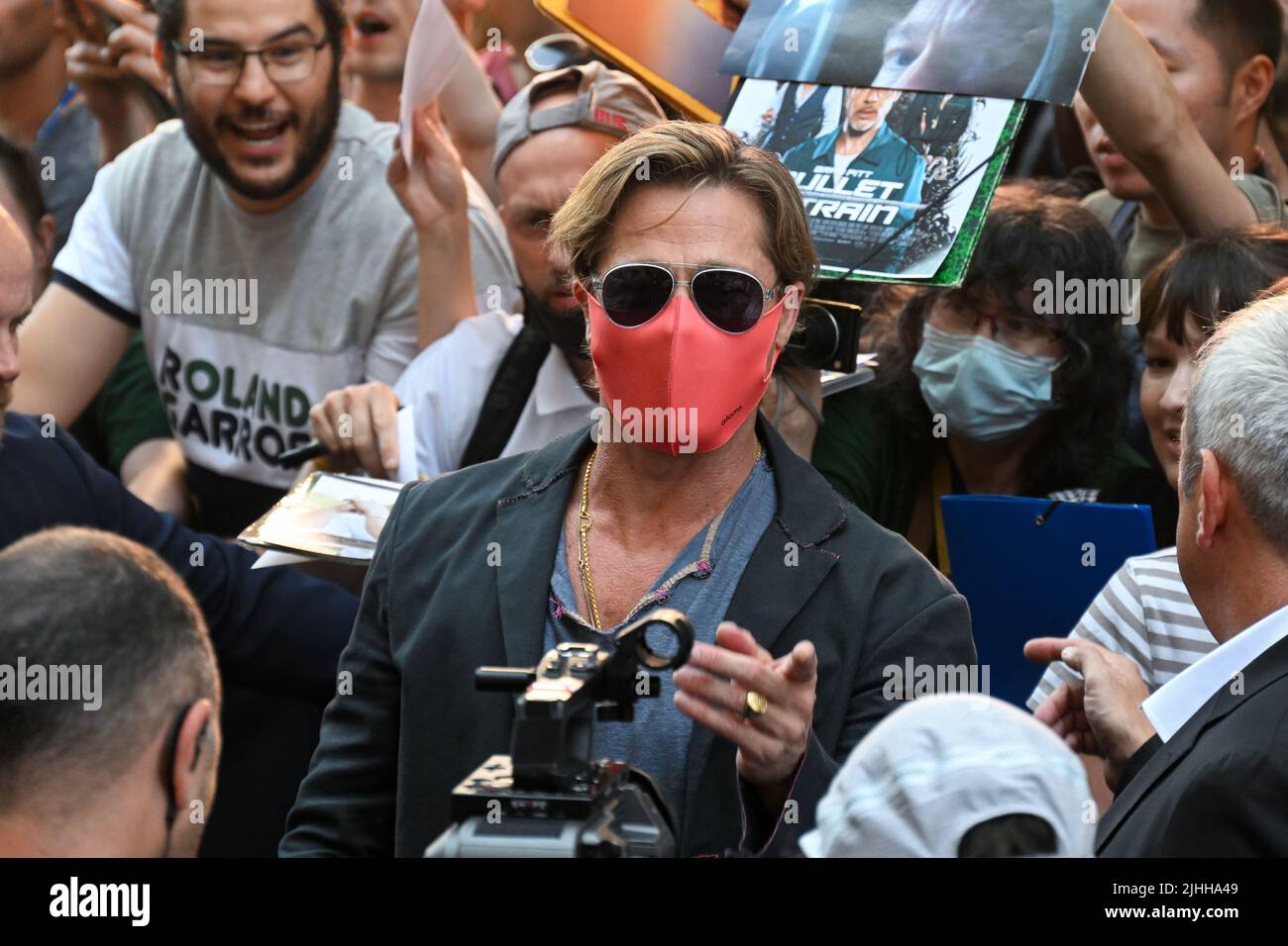 Paris, France, 18/07/2022, Brad Pitt - Premiere of Bullet Train at Le ...