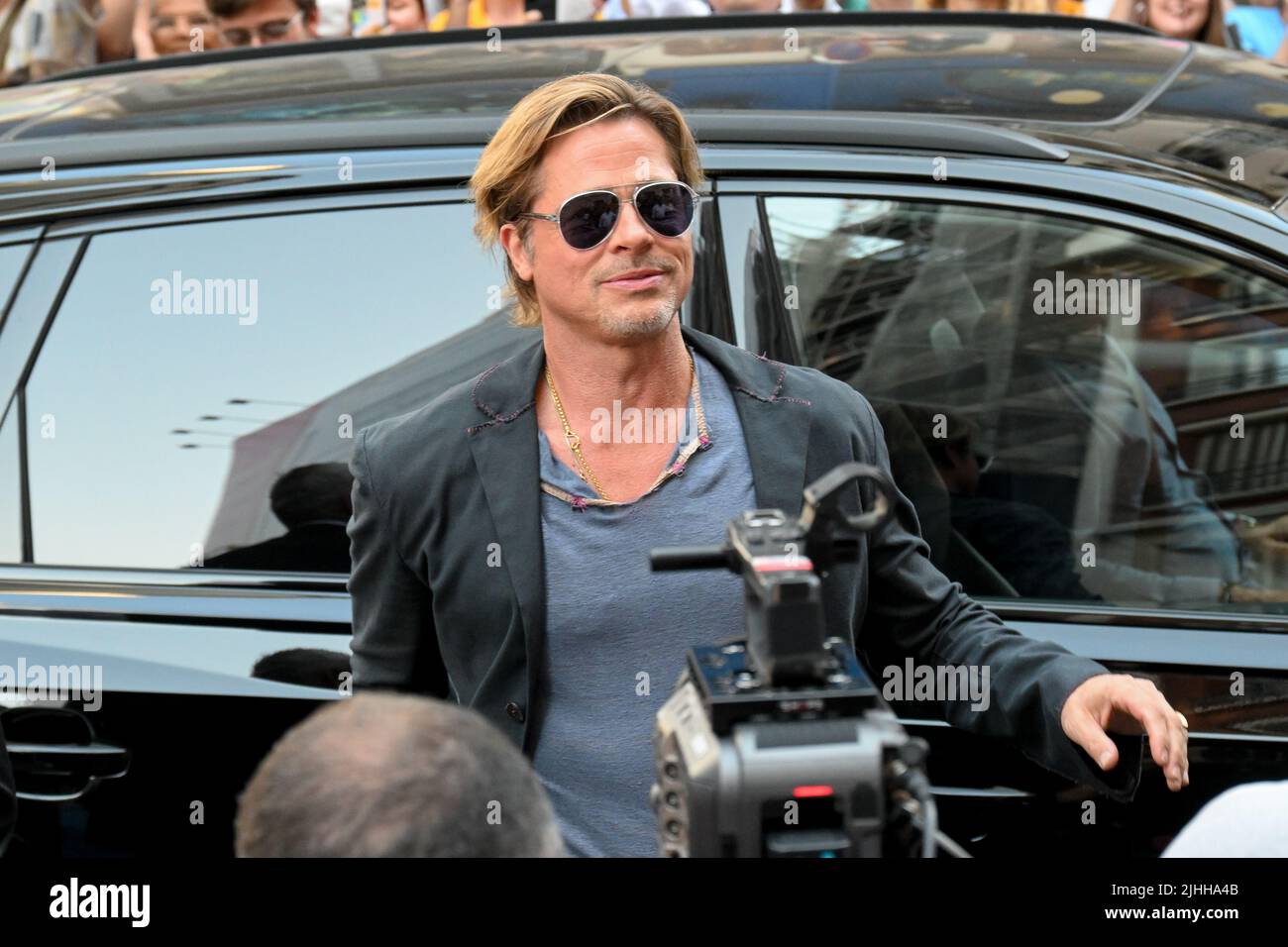 Paris, France, 18/07/2022, Brad Pitt - Premiere of Bullet Train at Le ...