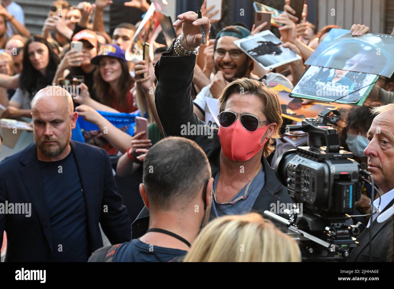 Paris, France, 18/07/2022, Brad Pitt - Premiere of Bullet Train at Le ...
