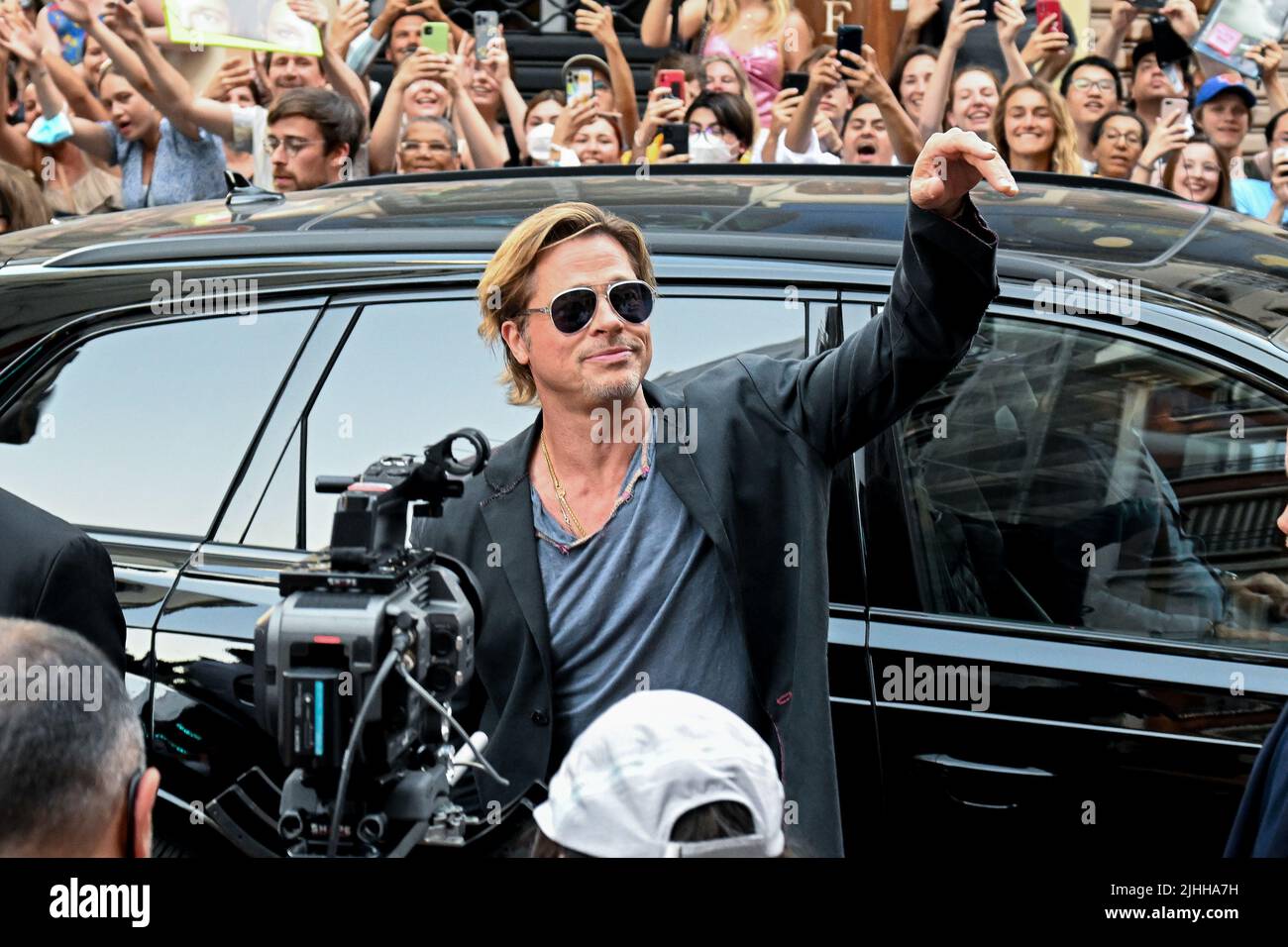 Paris, France, 18/07/2022, Brad Pitt - Premiere of Bullet Train at Le ...