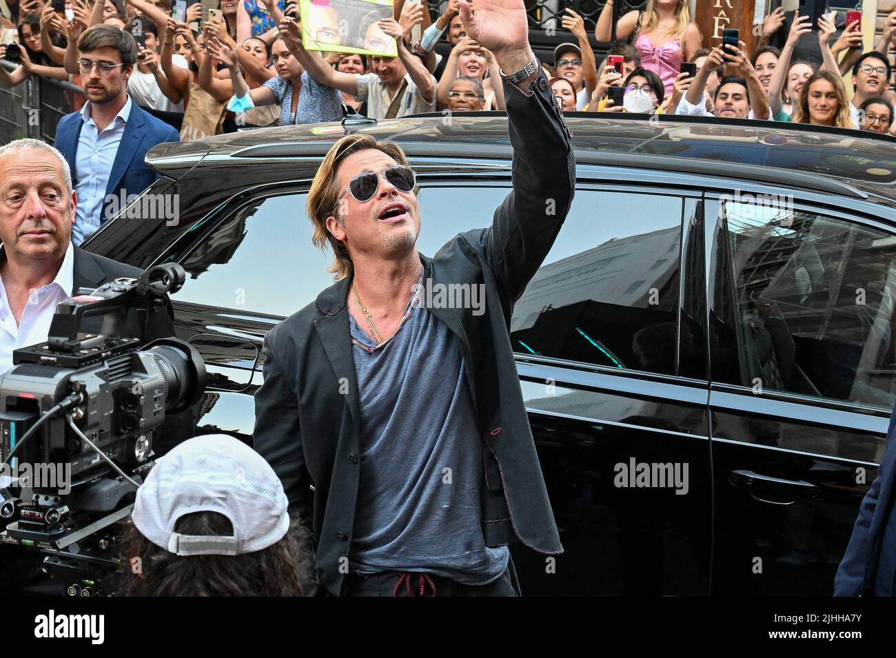 Paris, France, 18/07/2022, Brad Pitt - Premiere of Bullet Train at Le ...