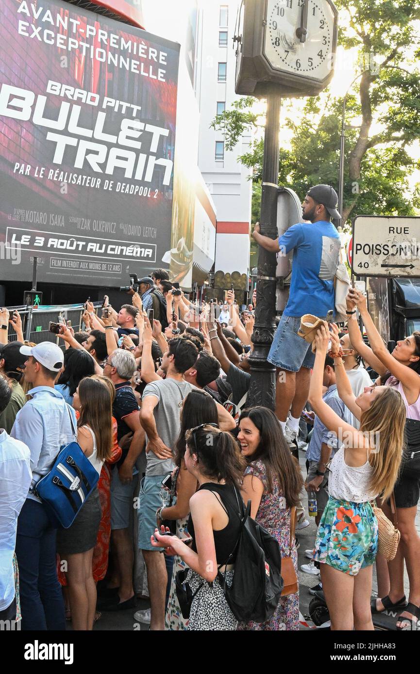 Paris, France, 18/07/2022, Brad Pitt - Premiere of Bullet Train at Le ...