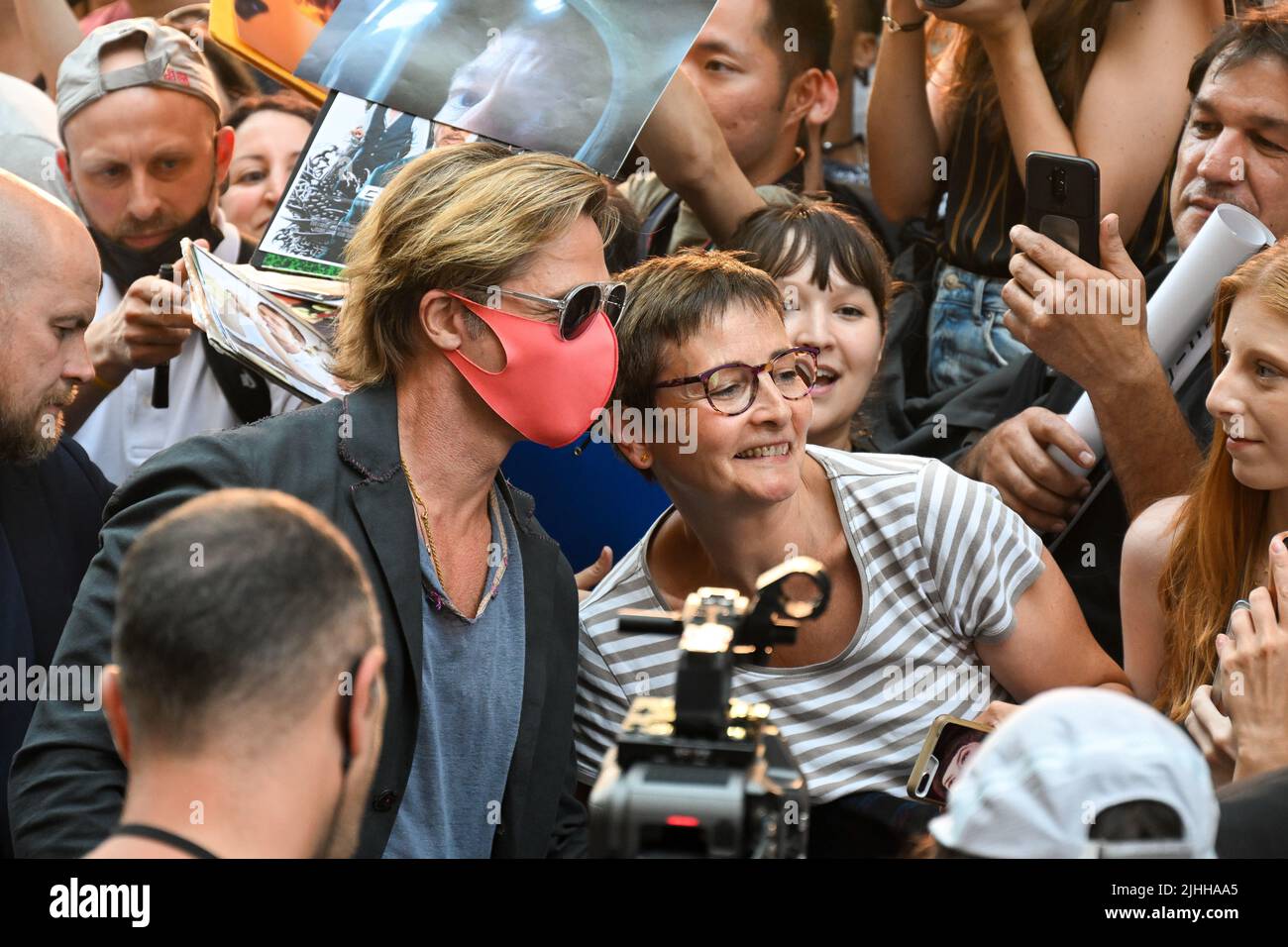 Paris, France, 18/07/2022, Brad Pitt - Premiere of Bullet Train at Le ...