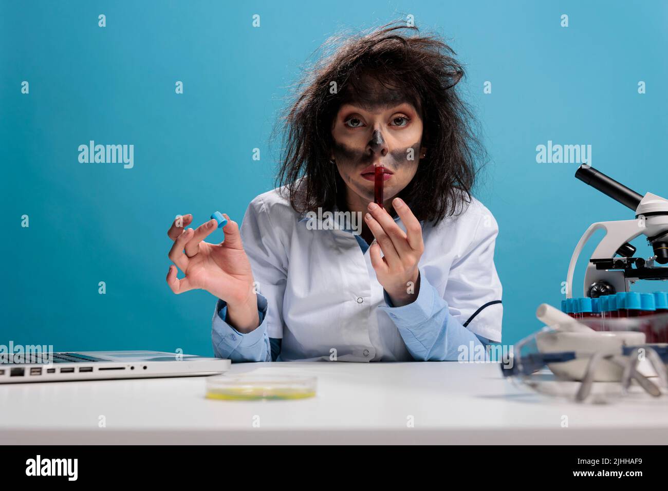 Female mad scientist hi-res stock photography and images - Alamy
