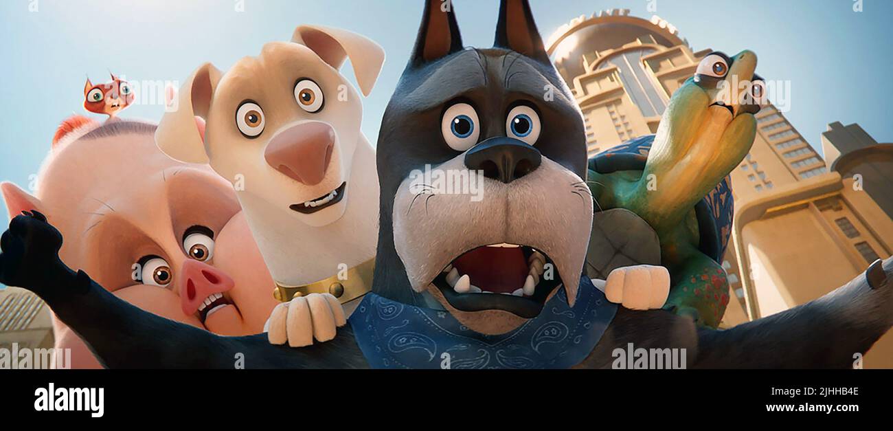 DC LEAGUE OF SUPER-PETS, (aka DC SUPER PETS), from top left: Chip ...