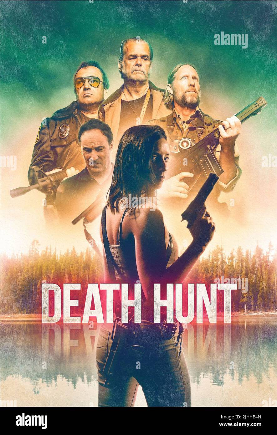 DEATH HUNT, poster, top from left: Greg Johnston, Terry McDonald, Rick ...