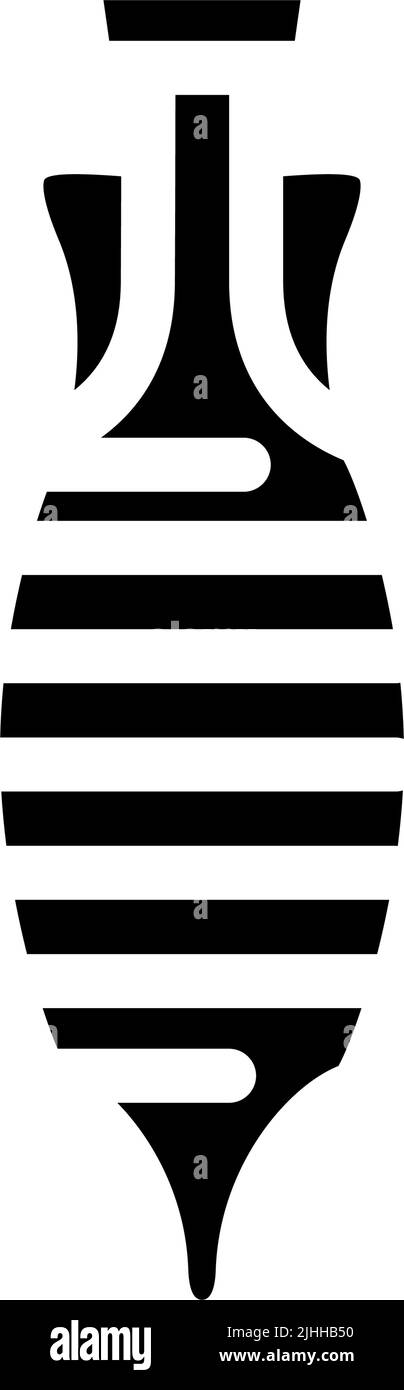 Greek amphora glyph icon Cut Out Stock Images & Pictures - Alamy