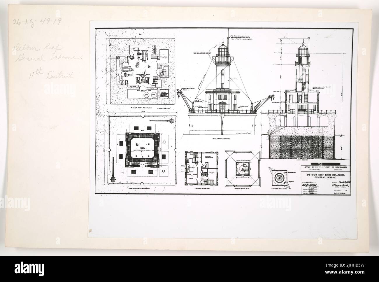 MI - Detour. Detour Reef, Michigan. General scheme Stock Photo - Alamy
