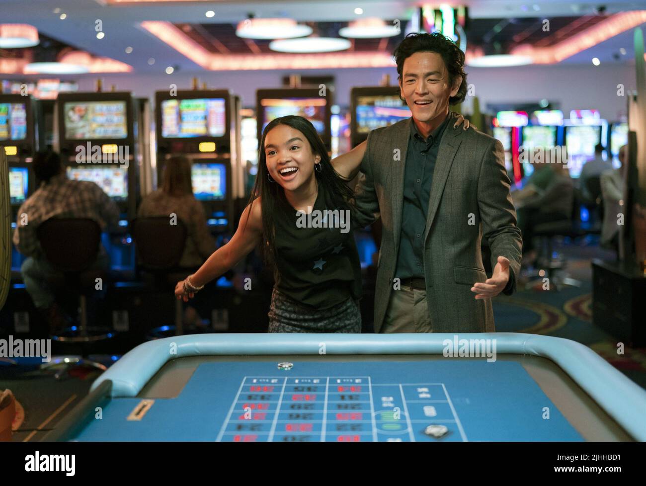 DON'T MAKE ME GO, from left: Mia Isaac, John Cho, 2022. ph: Geoffrey ...