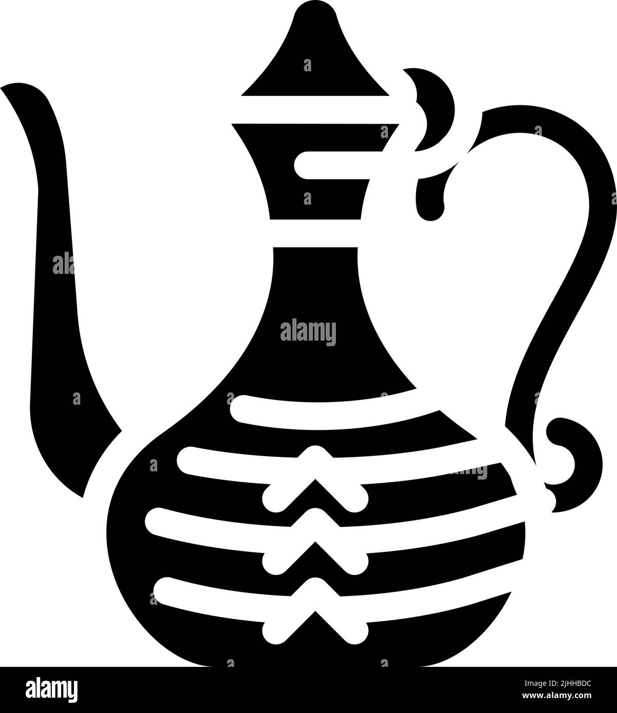 arabic jug glyph icon vector illustration Stock Vector Image & Art - Alamy