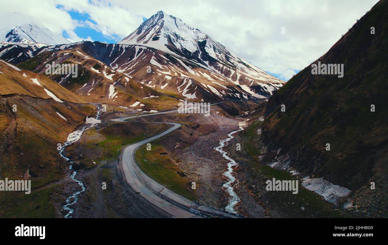 Stepantsminda a hill hi-res stock photography and images - Alamy